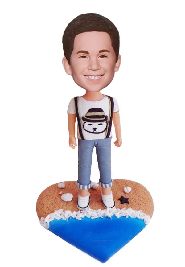 Custom Beach Bobbleheads of Kids, Custom Baby Bobbleheads, Custom Kids ...